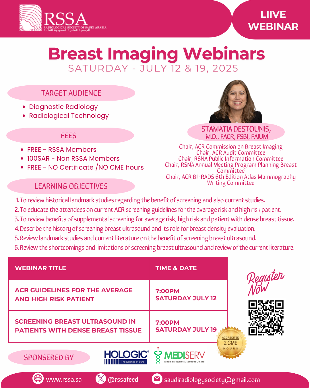 RSSA-Breast Imaging Webinars